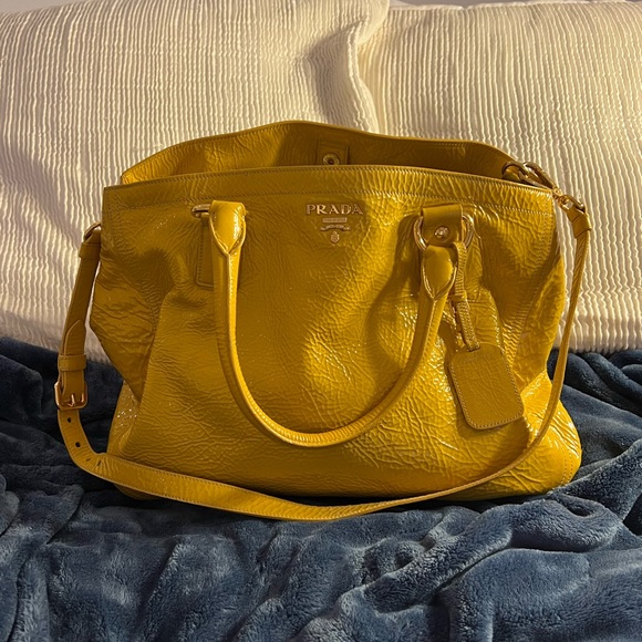 Prada | Bags | Vintage Yellow Prada Bag | Poshmark